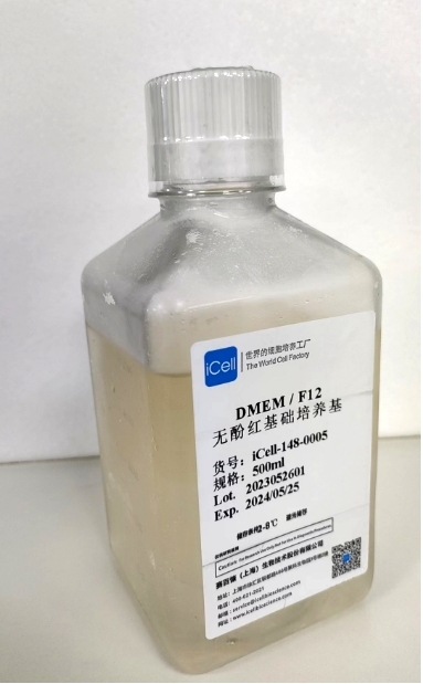 DMEM/F12 无酚红培养基-原代细胞-STR细胞-细胞培养基-镜像绮点生物